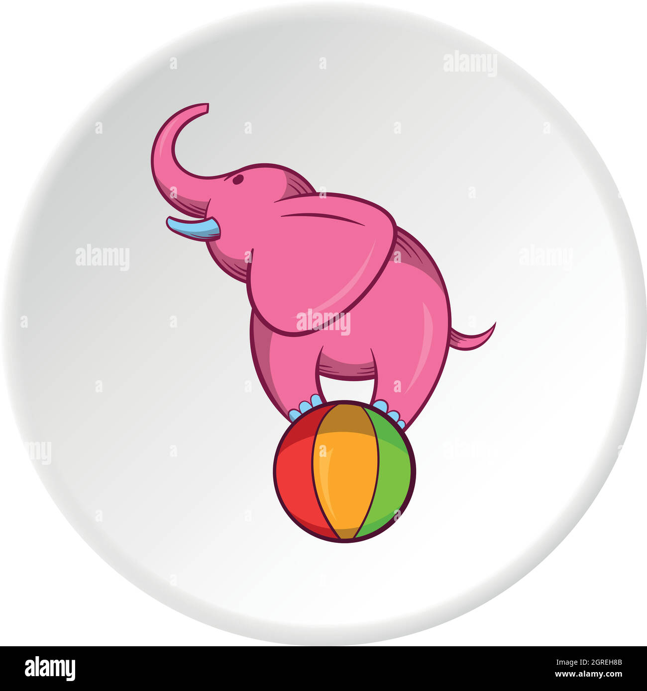 Illustration cute white ball Stock Vector Images - Alamy