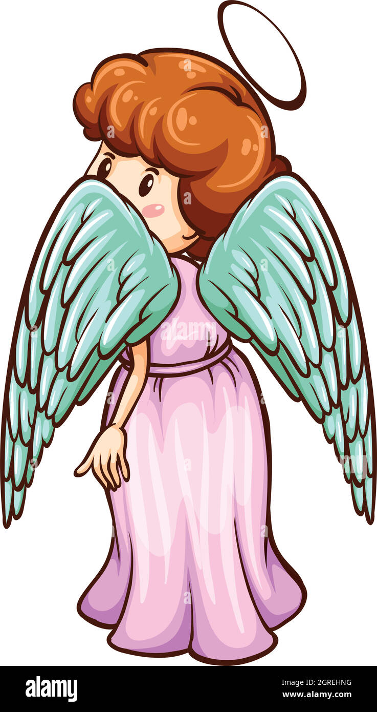 A simple sketch of an angel Stock Vector Image & Art - Alamy
