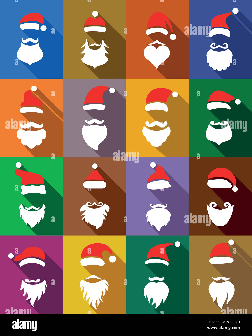 Happy winter flat set Stock Vector Images - Alamy
