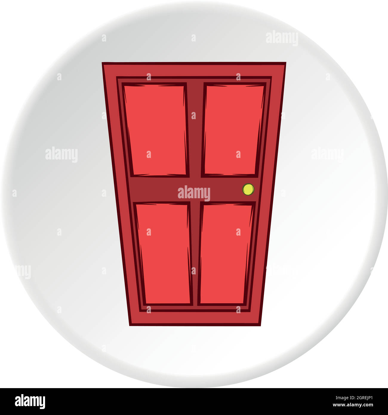 Entrance door icon, cartoon style Stock Vector Image & Art - Alamy