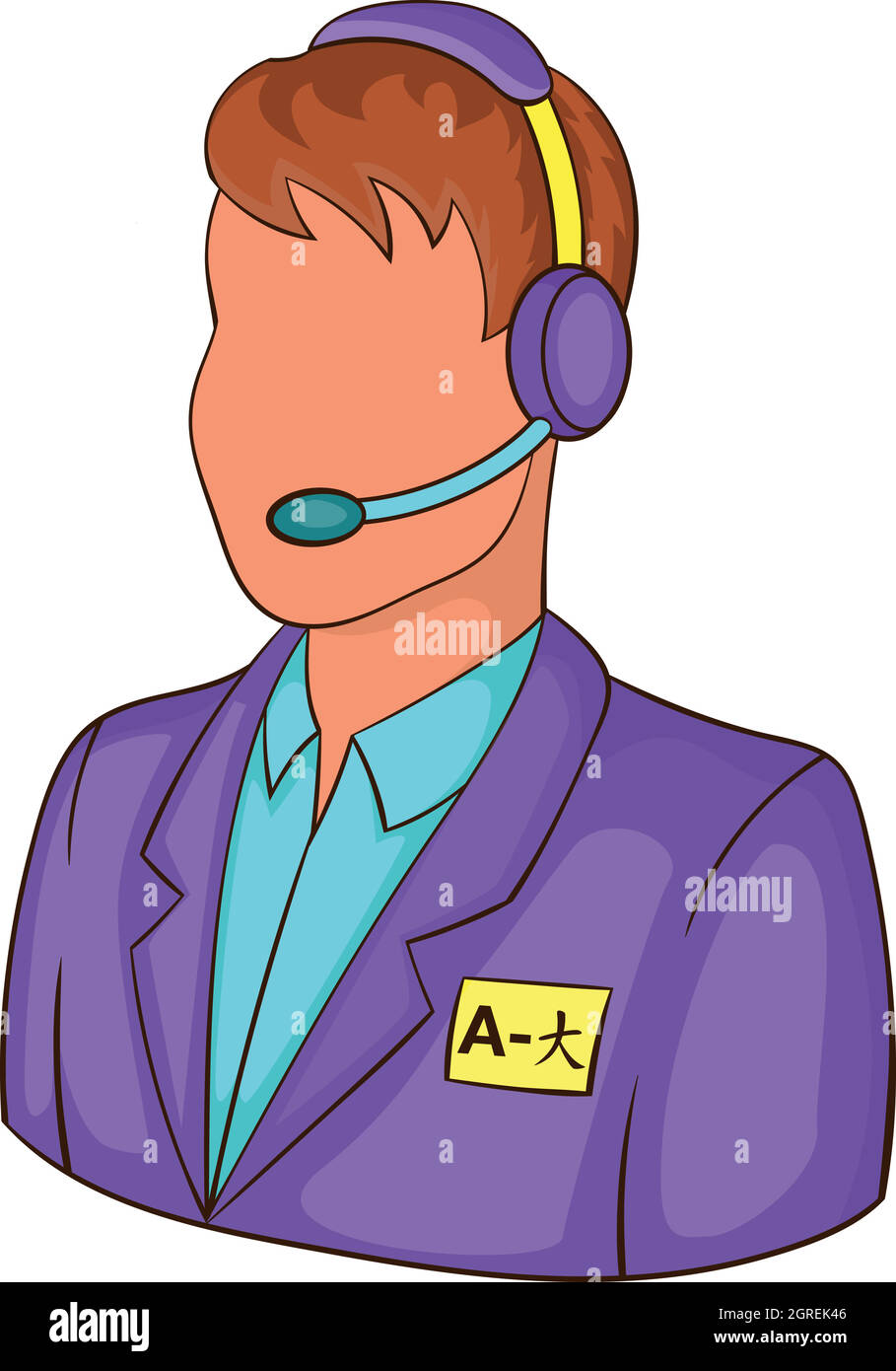 Translator interpreter icon, cartoon style Stock Vector Image & Art - Alamy