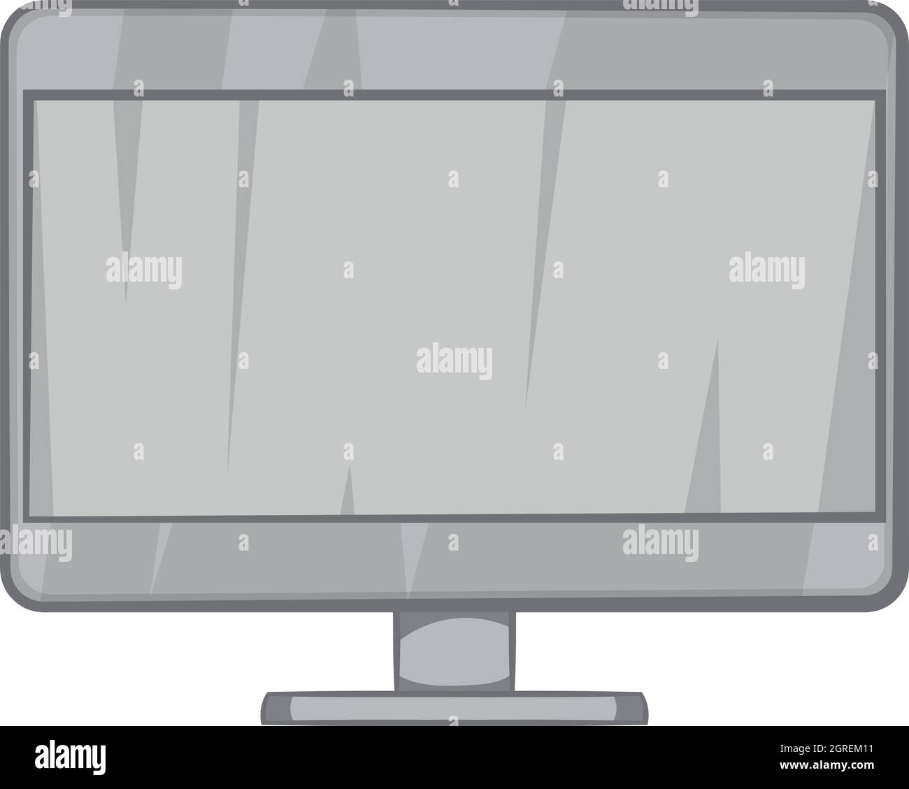 Monitor icon, black monochrome style Stock Vector Image & Art - Alamy