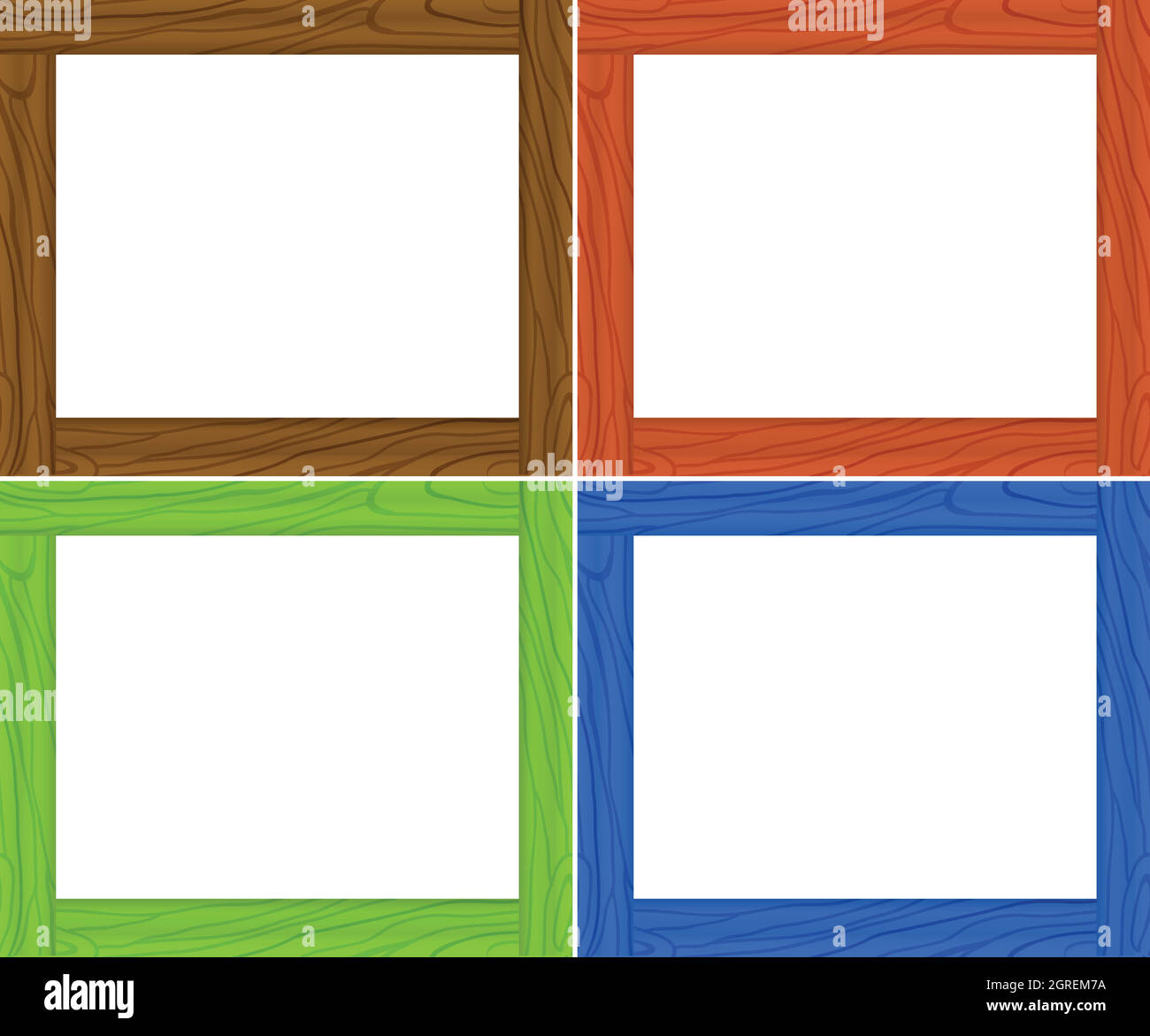Frame template in four colors Stock Vector Image & Art - Alamy
