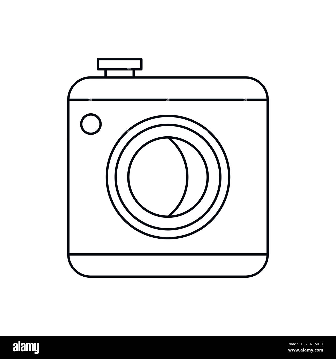 Photo camera icon, outline style Stock Vector Image & Art - Alamy