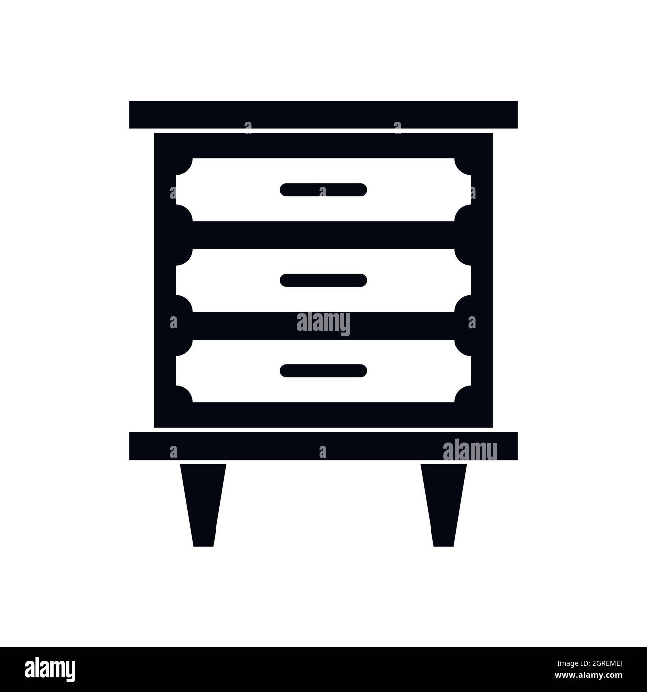 Interior icon line simple Cut Out Stock Images & Pictures - Alamy