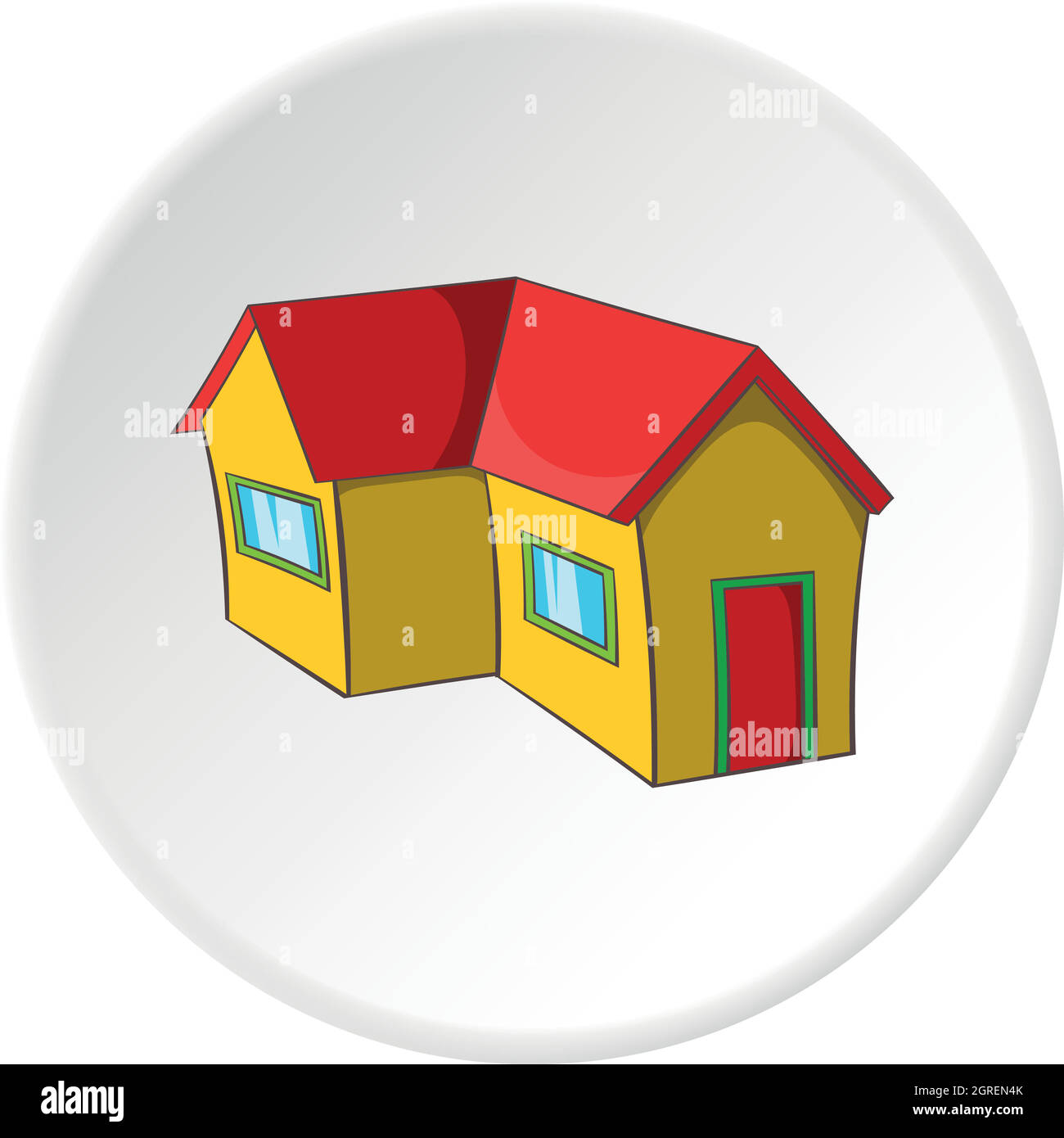 Brick red roof Stock Vector Images - Alamy