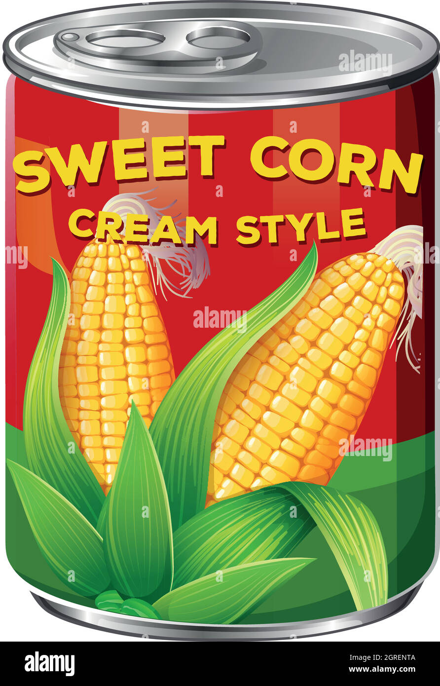 A Can of Sweet Corn Cream Style Stock Vector Image & Art - Alamy