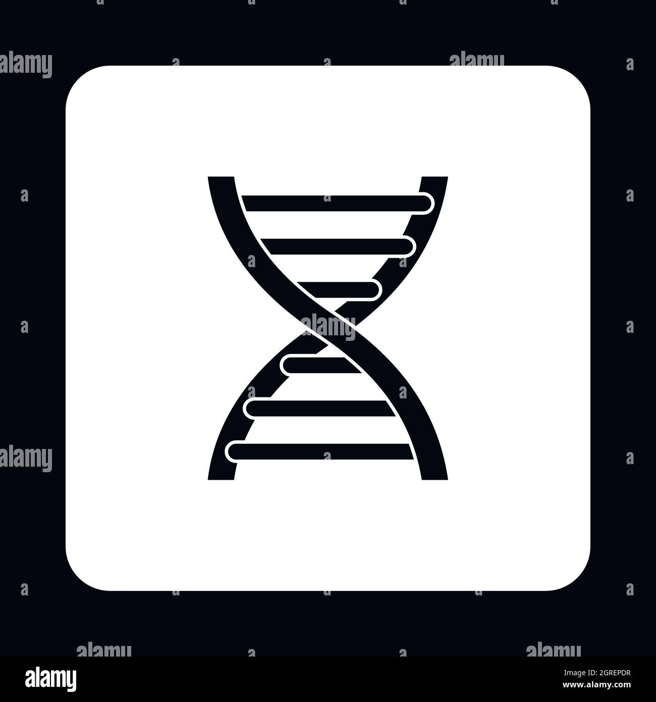 Double helix structure dna in Stock Vector Images - Alamy
