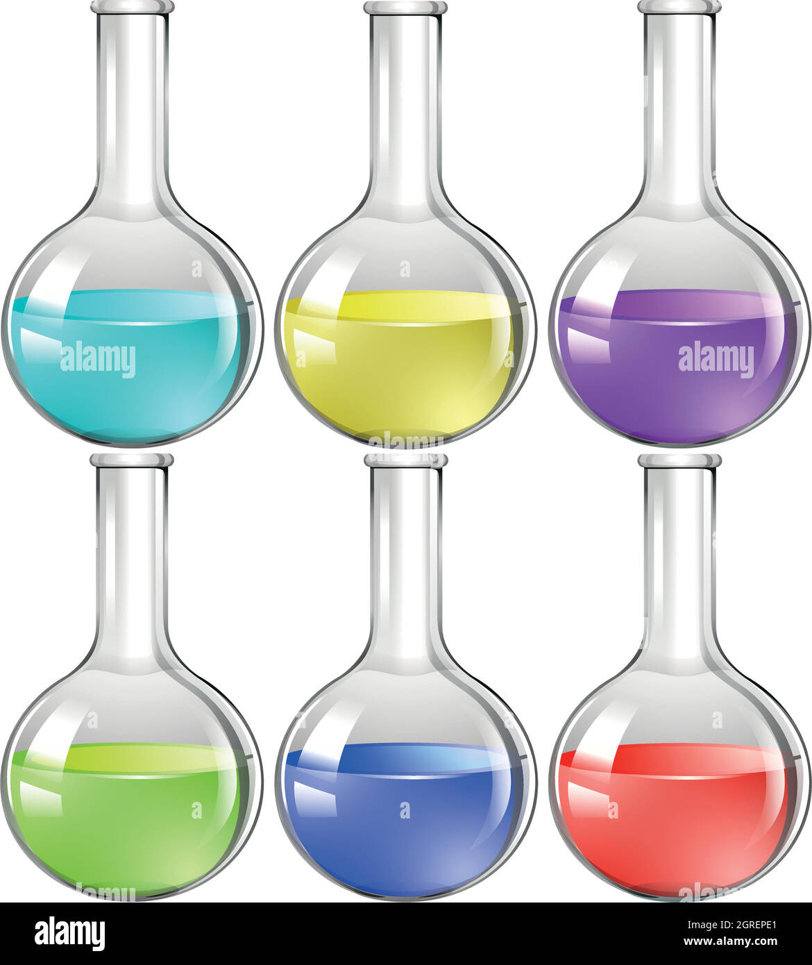 Glass beaker purple liquid illustration hi-res stock photography and ...