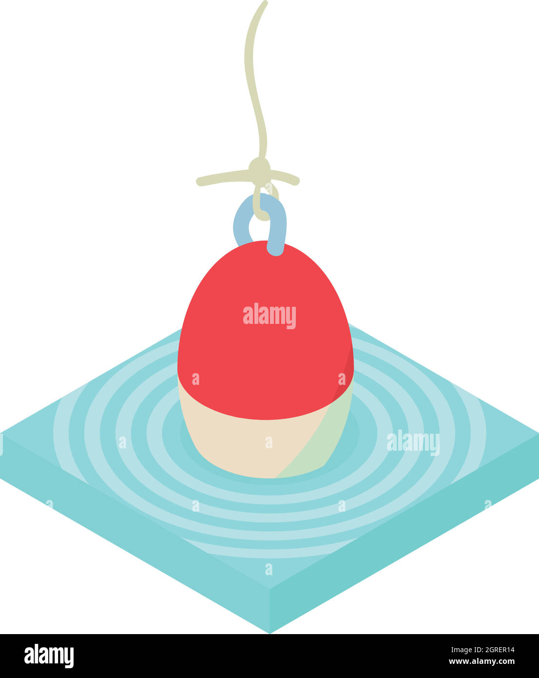Fishing float icon, cartoon style Stock Vector Image & Art - Alamy