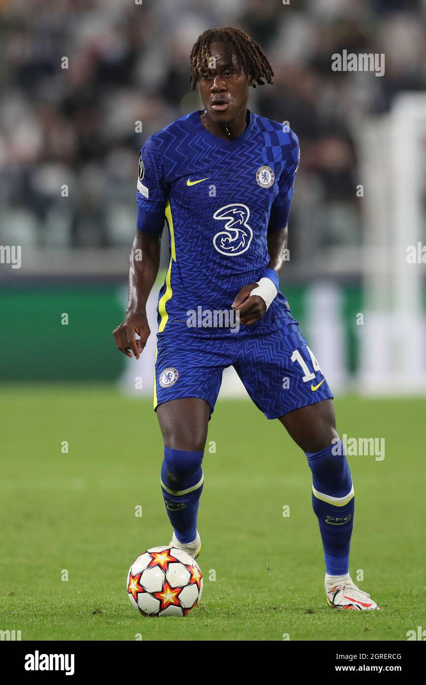 Turin, Italy. 29th Sep, 2021. Trevor Chalobah of Chelsea FC during the ...