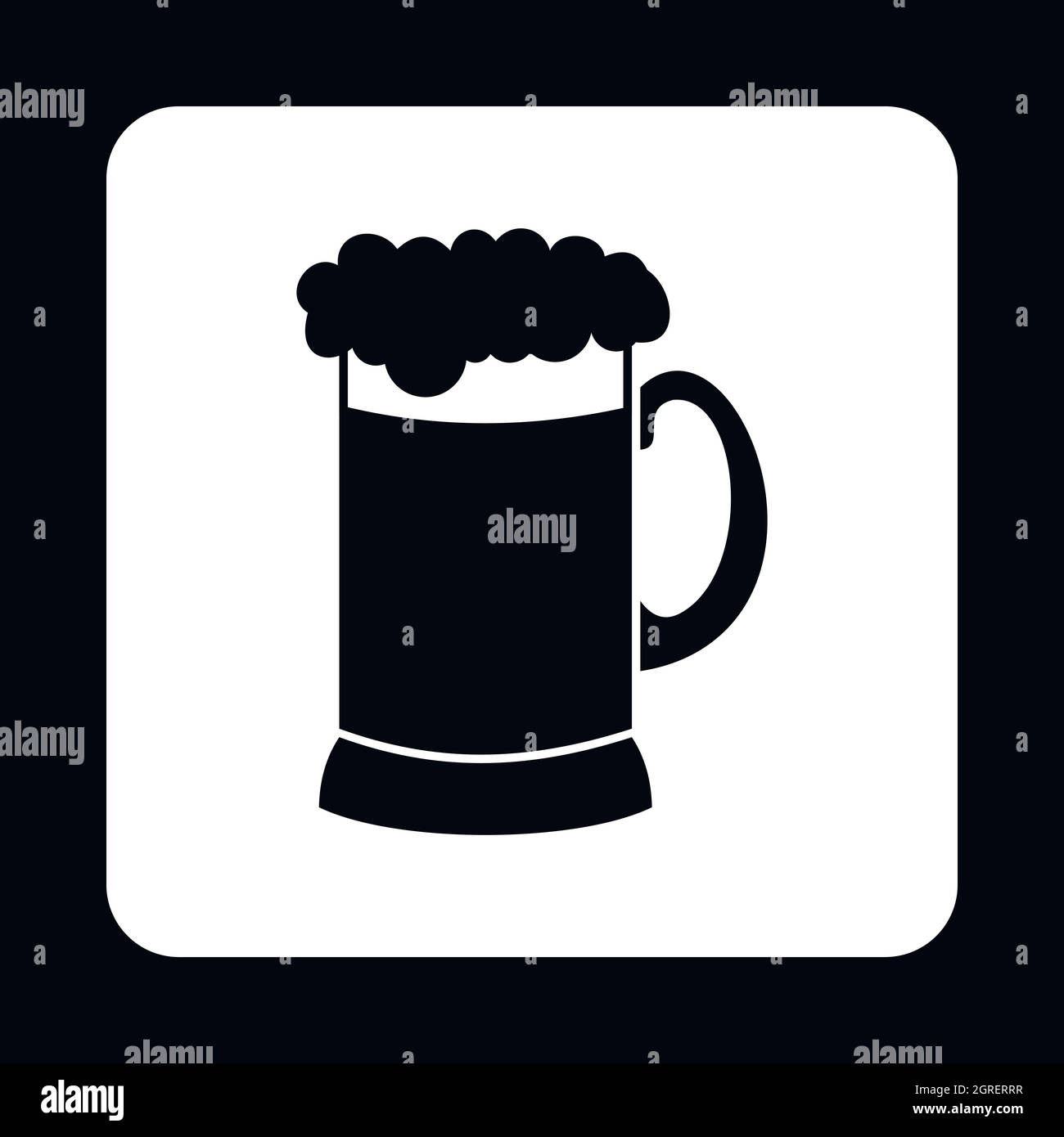 Beer glass vector art Stock Vector Images - Alamy