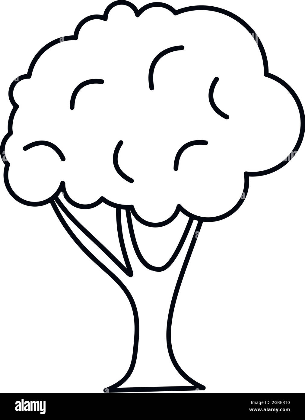 Vector landscape in line Cut Out Stock Images & Pictures - Alamy