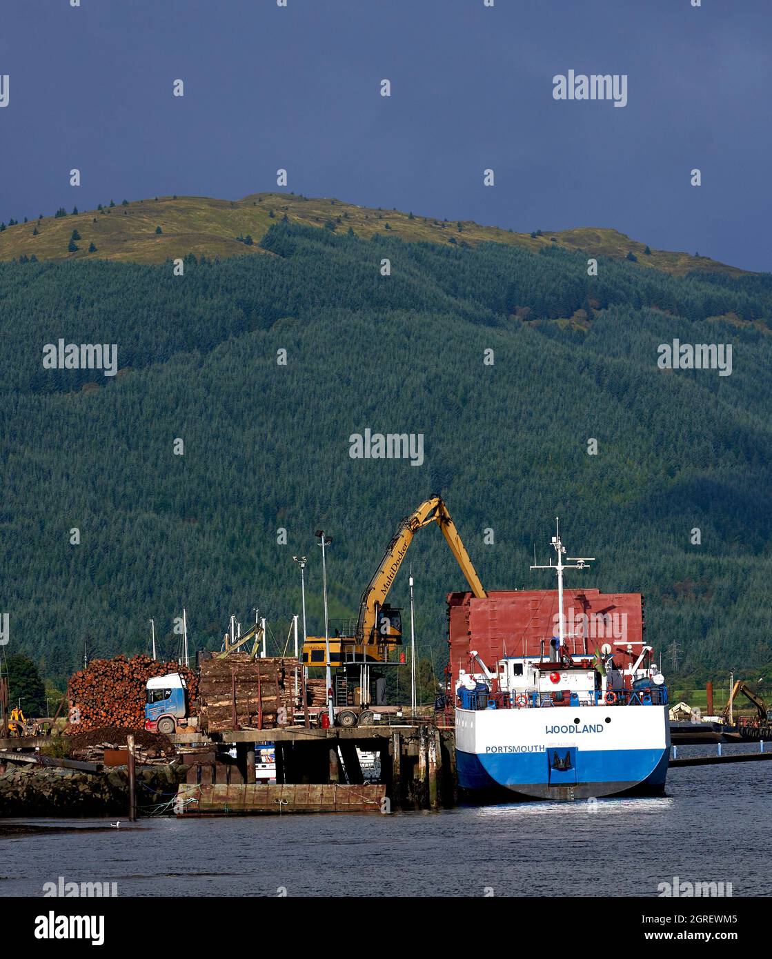 Logging boat hi-res stock photography and images - Alamy