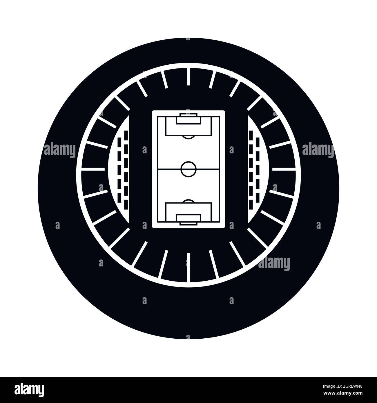 Round stadium top view icon, simple style Stock Vector Image & Art - Alamy