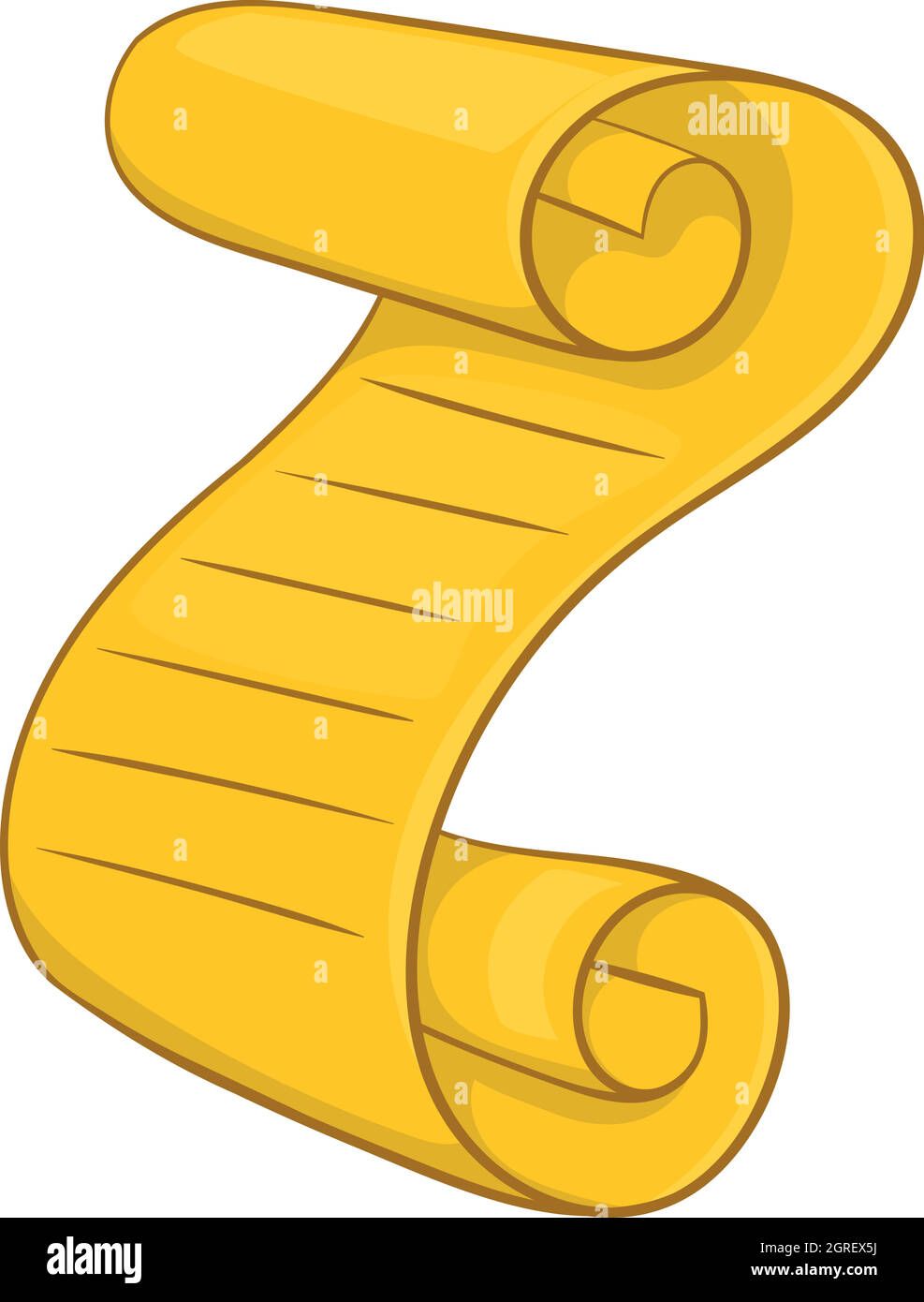 Christmas vintage scroll icon, cartoon style Stock Vector Image & Art ...