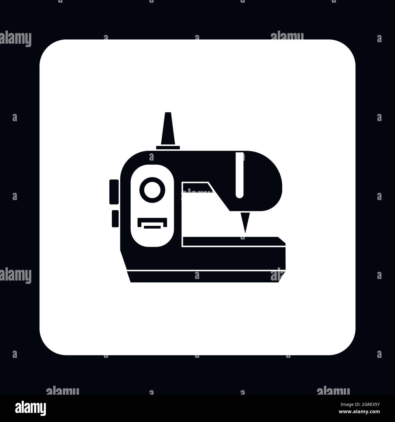 Sewing machine icon, simple style Stock Vector Image & Art - Alamy