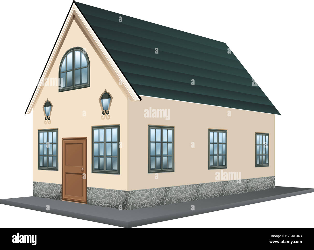 Architecture design for single house Stock Vector Image & Art - Alamy