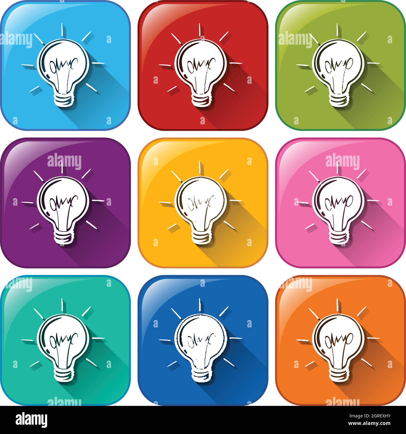 Light energy icons Stock Vector Image & Art - Alamy