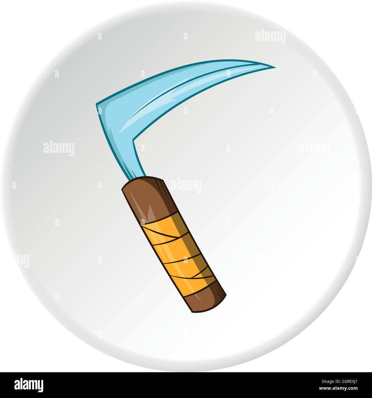 Scythe icon, cartoon style Stock Vector Image & Art - Alamy