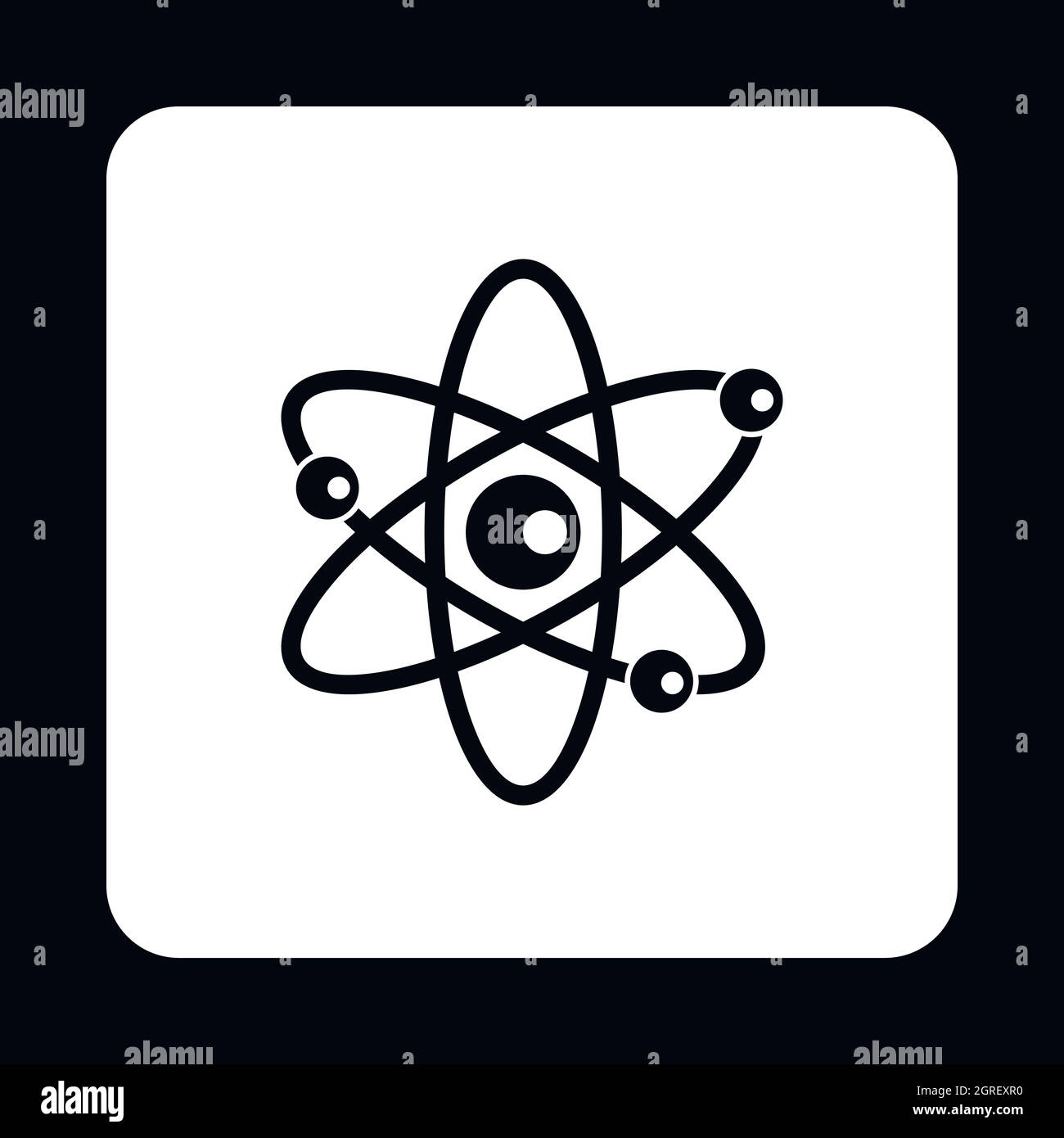 Simple atom icon hi-res stock photography and images - Alamy