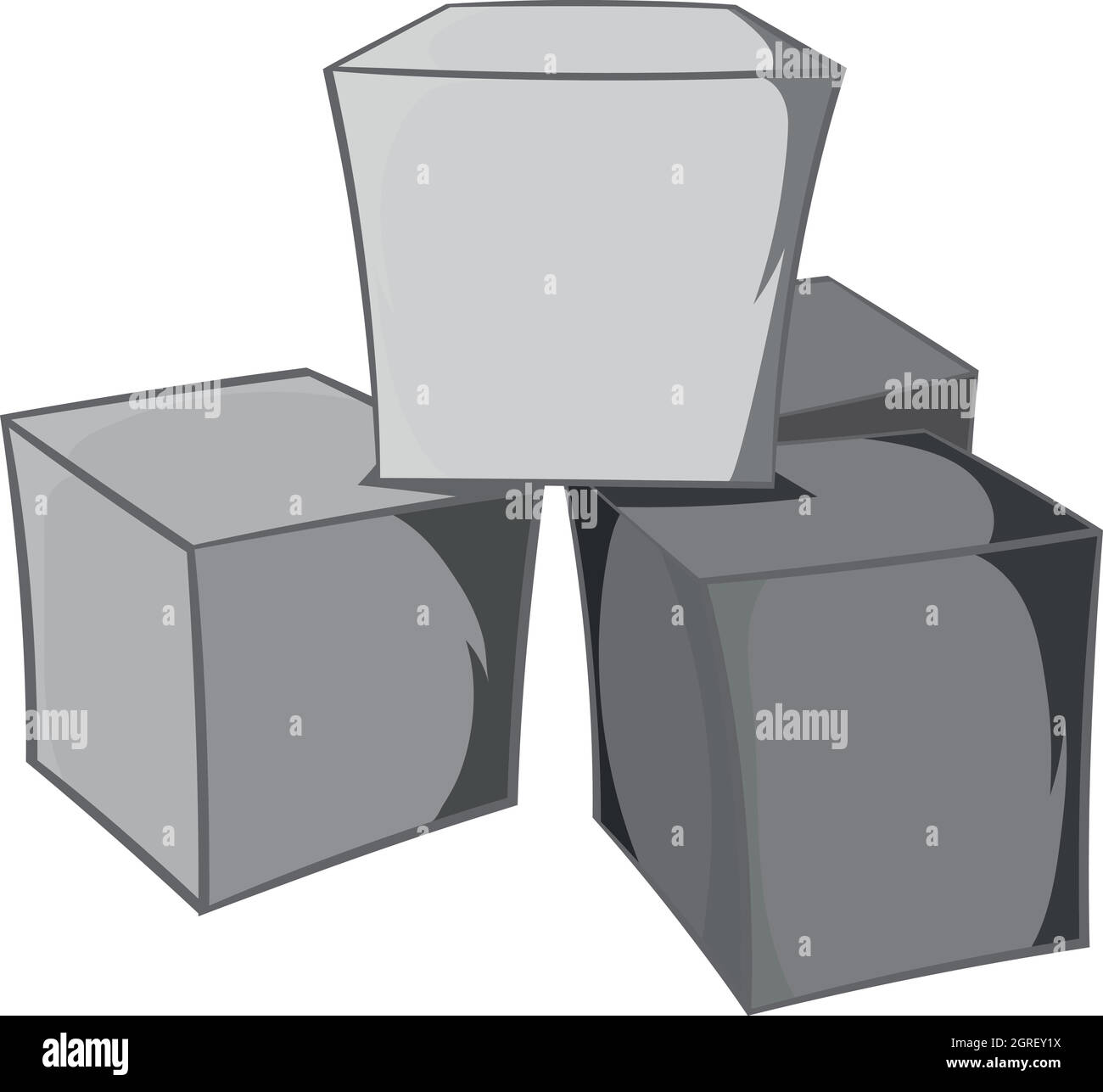 Cubes icon Stock Vector Images - Alamy