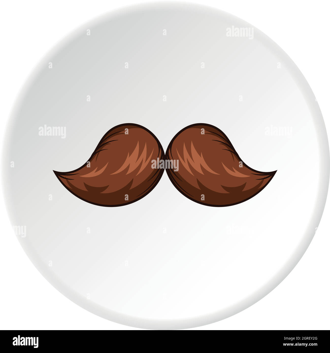 Moustache icon, cartoon style Stock Vector Image & Art - Alamy
