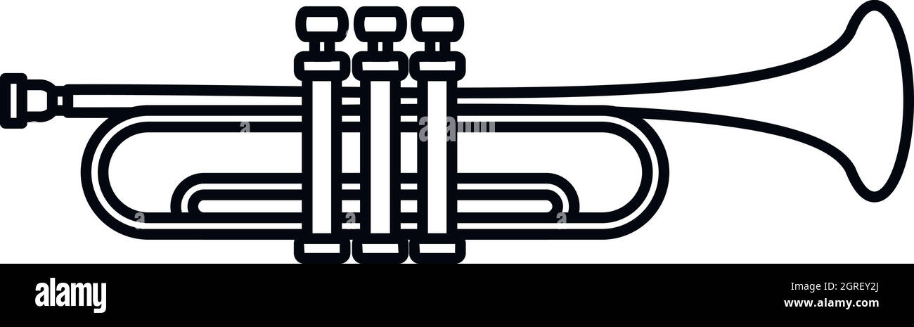 Music tube icon, outline style Stock Vector Image & Art - Alamy