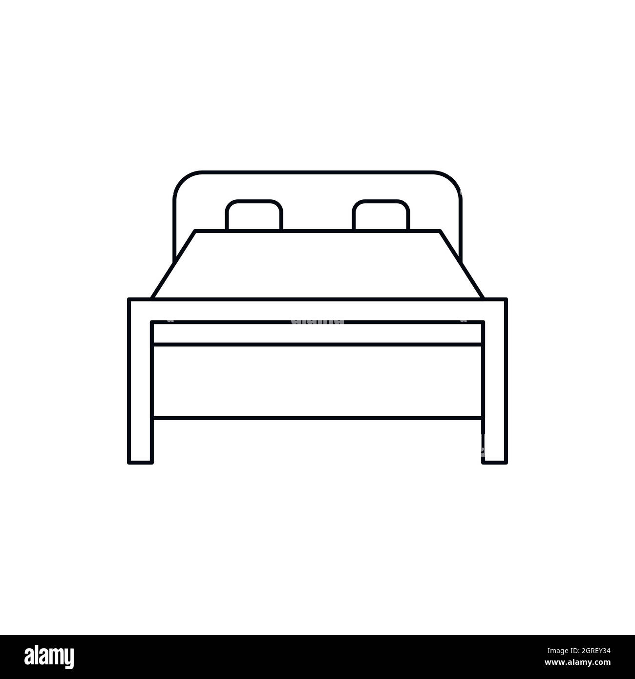 Modern double bed colorful Cut Out Stock Images & Pictures - Alamy