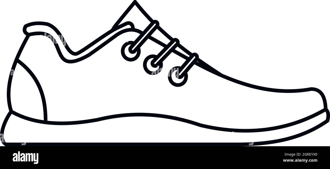 Athletic shoe icon, outline style Stock Vector Image & Art - Alamy