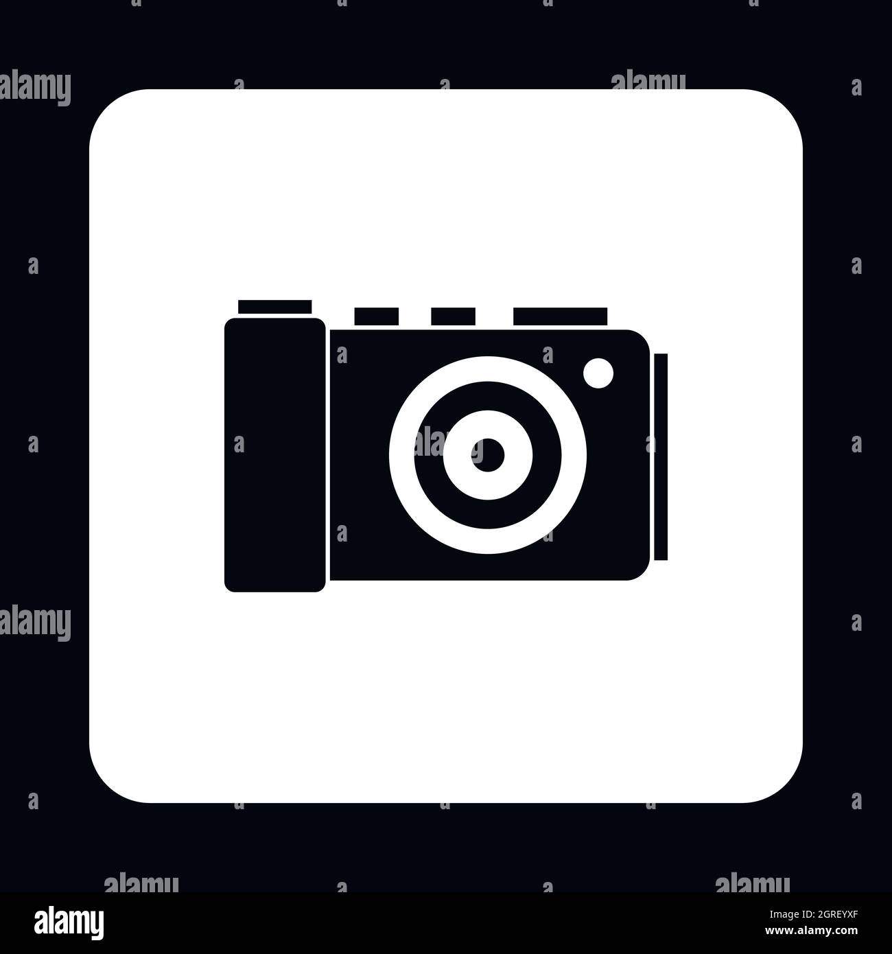 Dslr camera white isolated Stock Vector Images - Alamy
