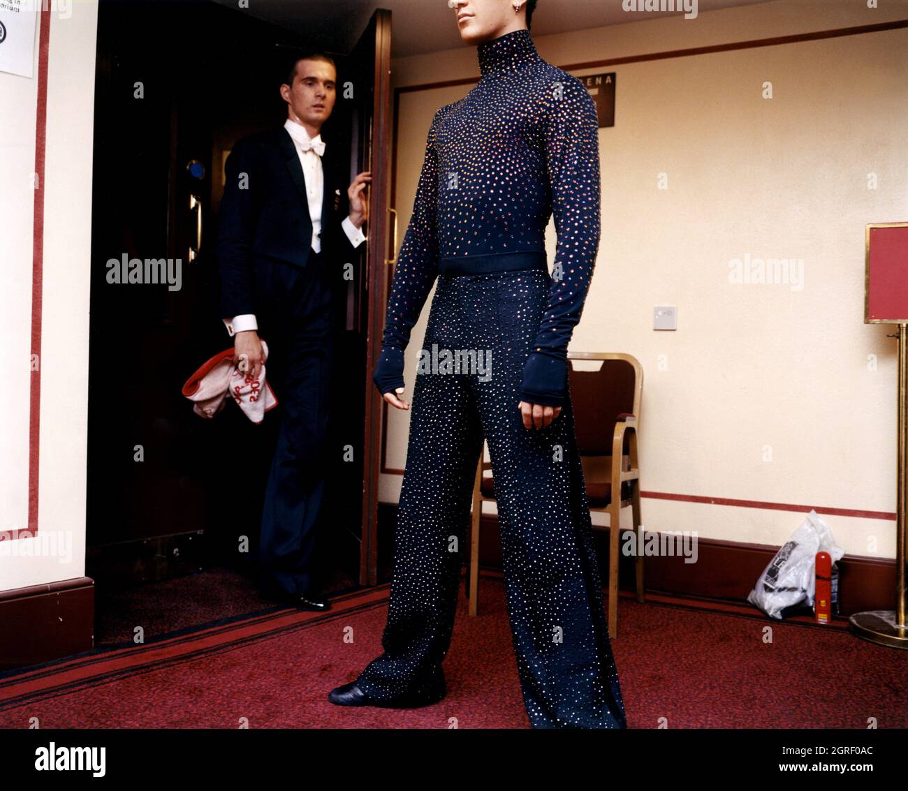 A male dancer focuses backstage at the Royal Albert Hall Stock Photo ...