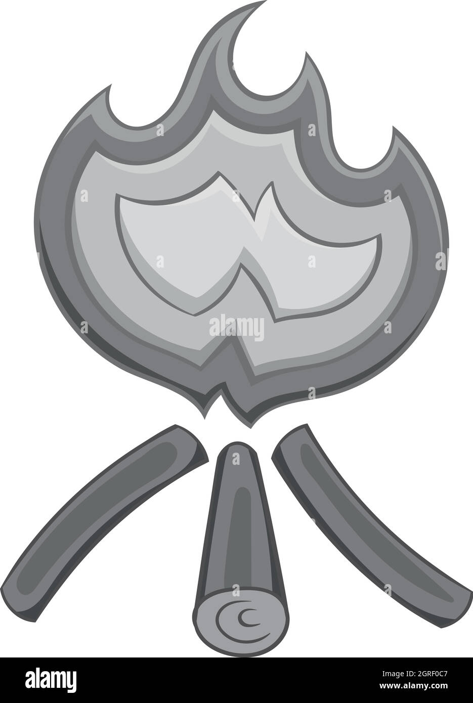 Camp bonfire flame burning Stock Vector Images - Alamy