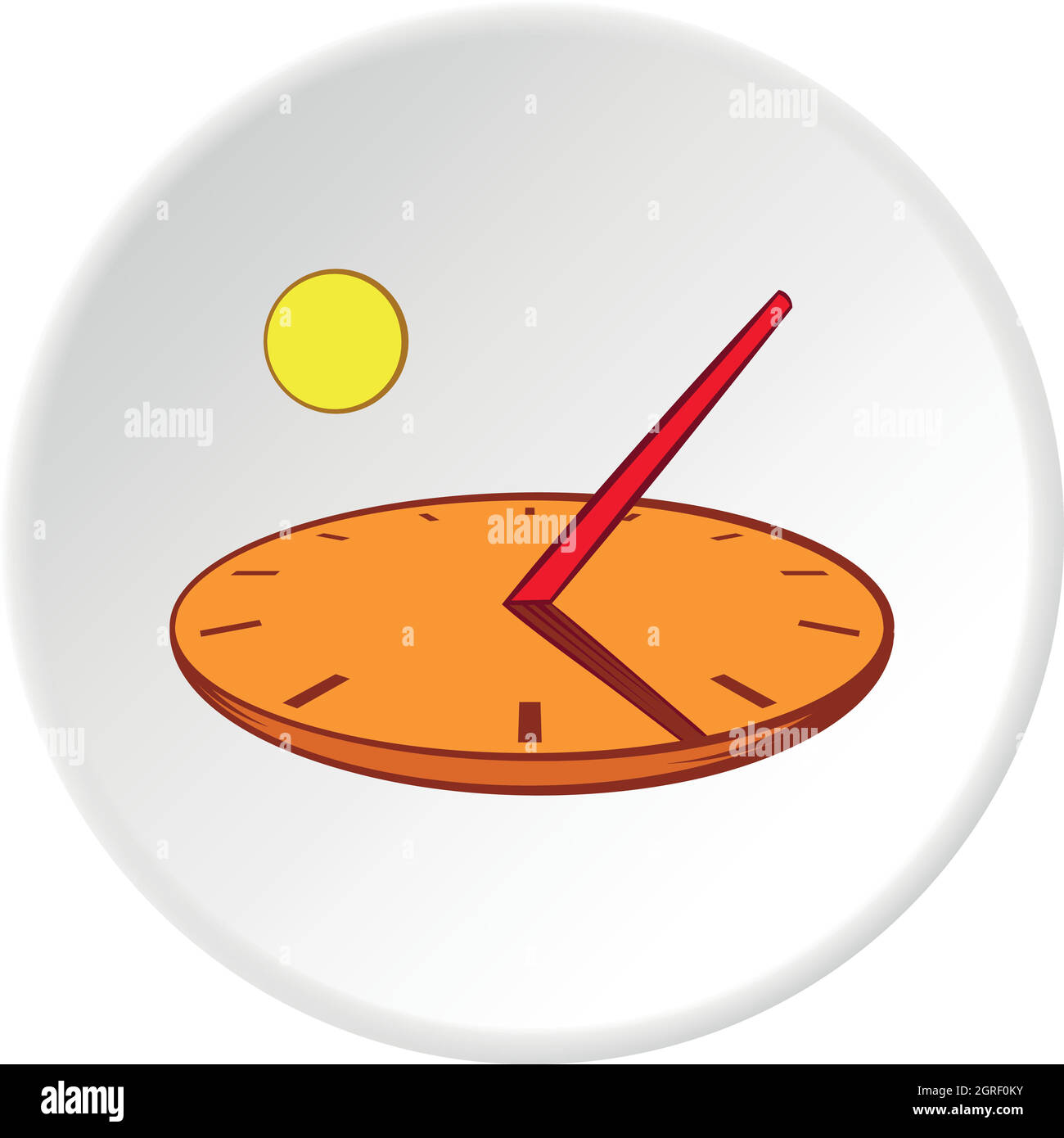 Sundial icon, cartoon style Stock Vector Image & Art - Alamy