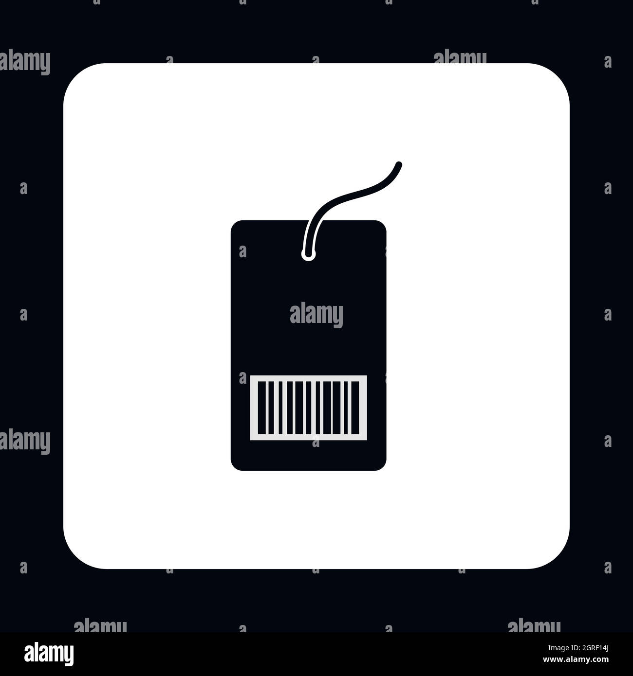 Barcode tag icon, simple style Stock Vector Image & Art - Alamy