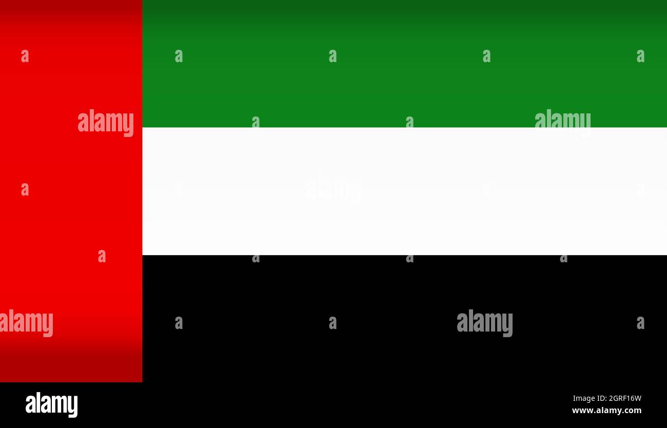 Vector flag of UAE. Color symbol isolated Stock Vector Image & Art - Alamy