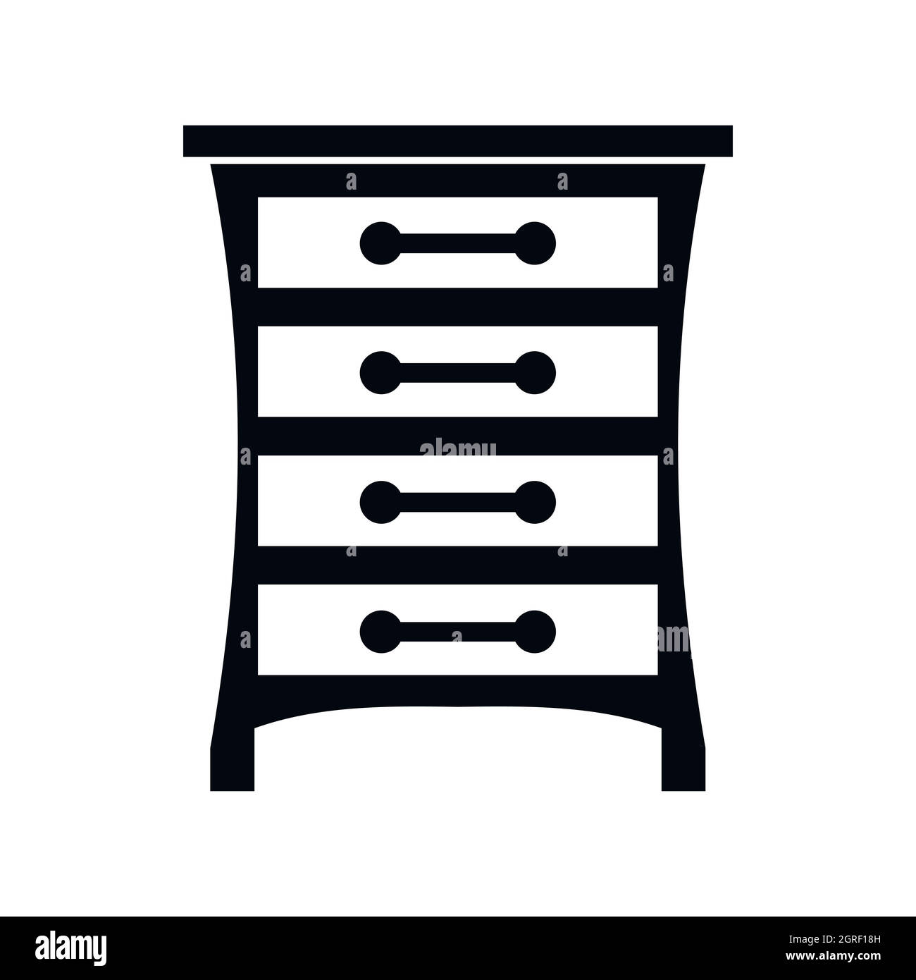 Chest of drawers icon, simple style Stock Vector Image & Art - Alamy