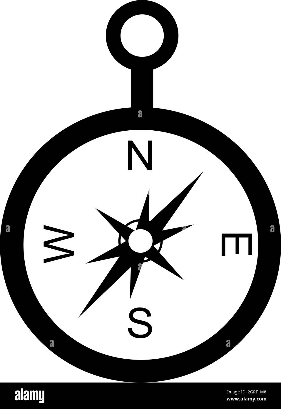 Simple Black Compass