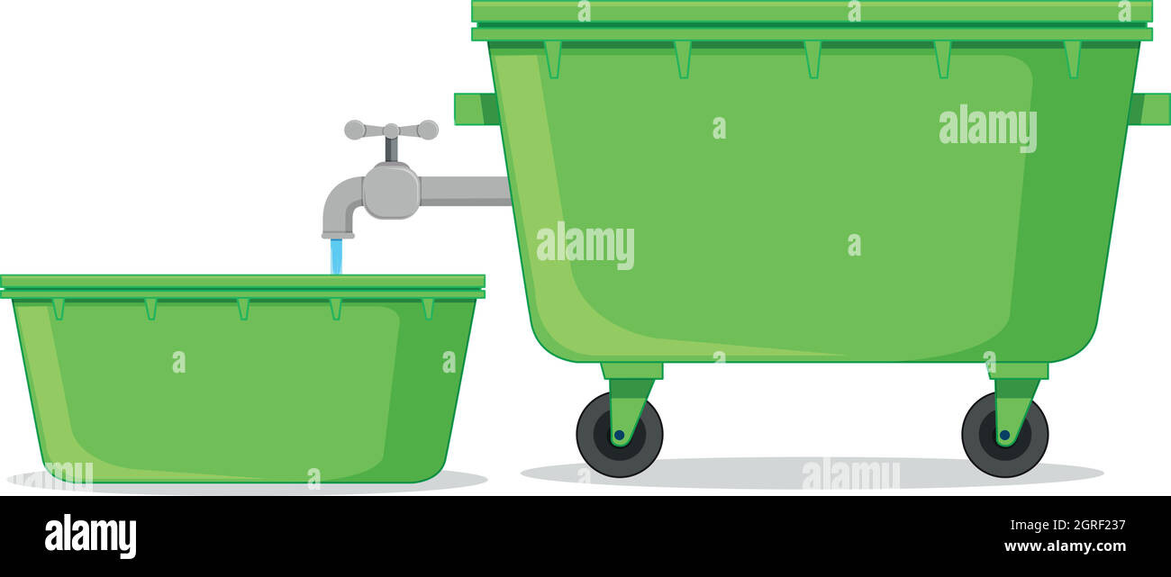 Isolated water container on white background Stock Vector Image & Art ...
