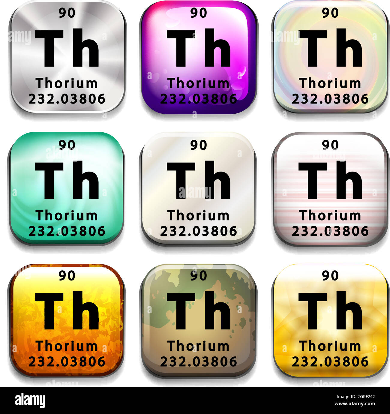 Thorium symbol Stock Vector Images - Alamy