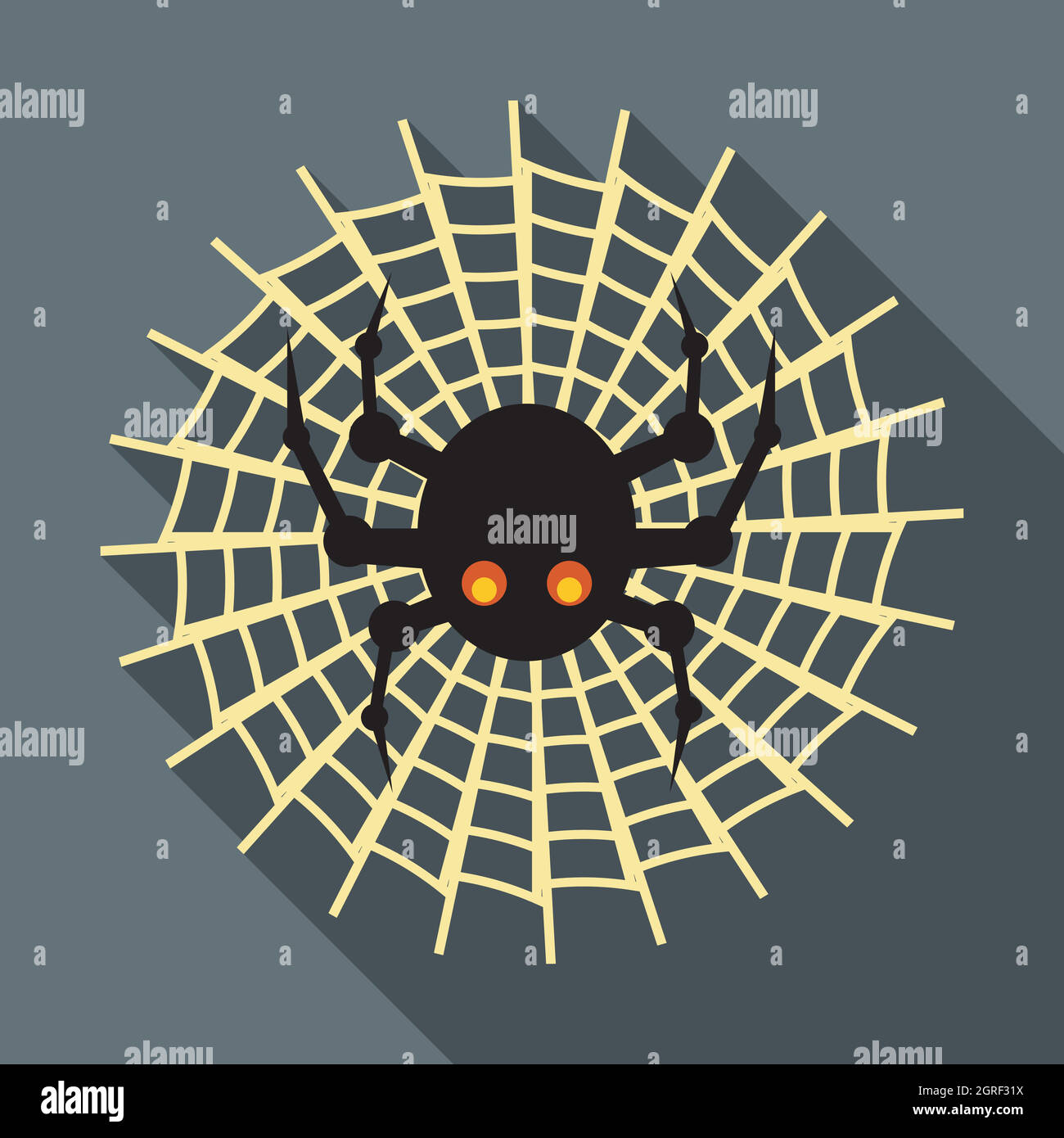 Spider web on sign Stock Vector Images - Alamy