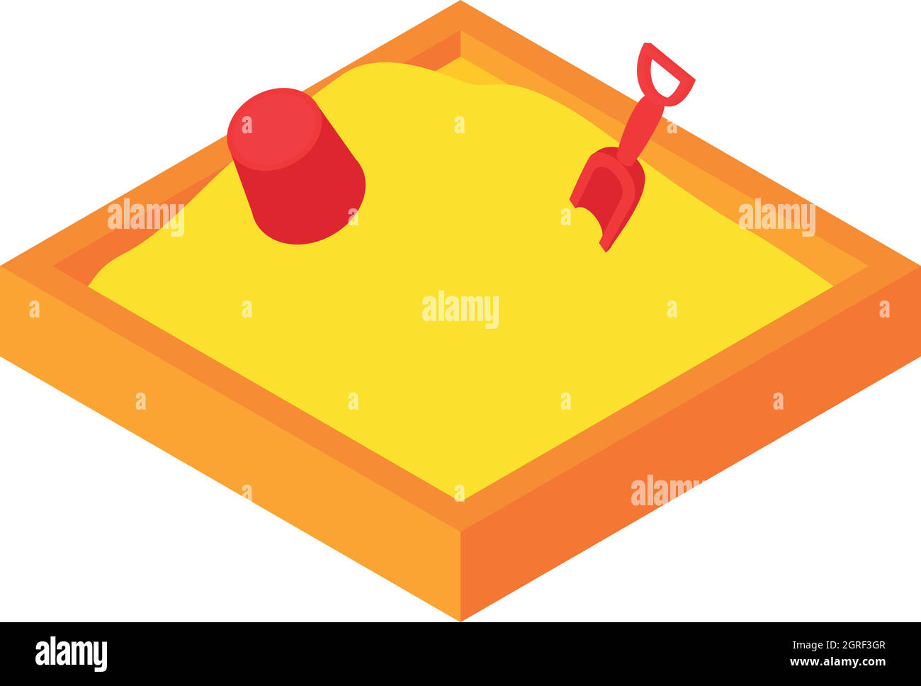 Childrens sandpit icon, cartoon style Stock Vector Image & Art - Alamy