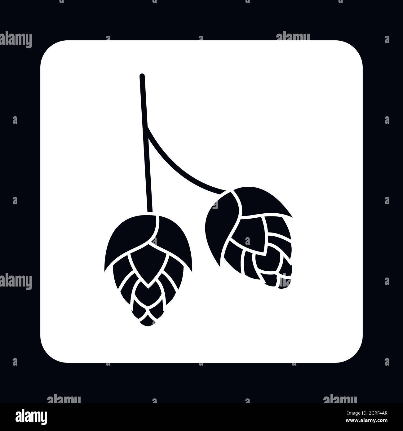 Hops icon, simple style Stock Vector Image & Art - Alamy