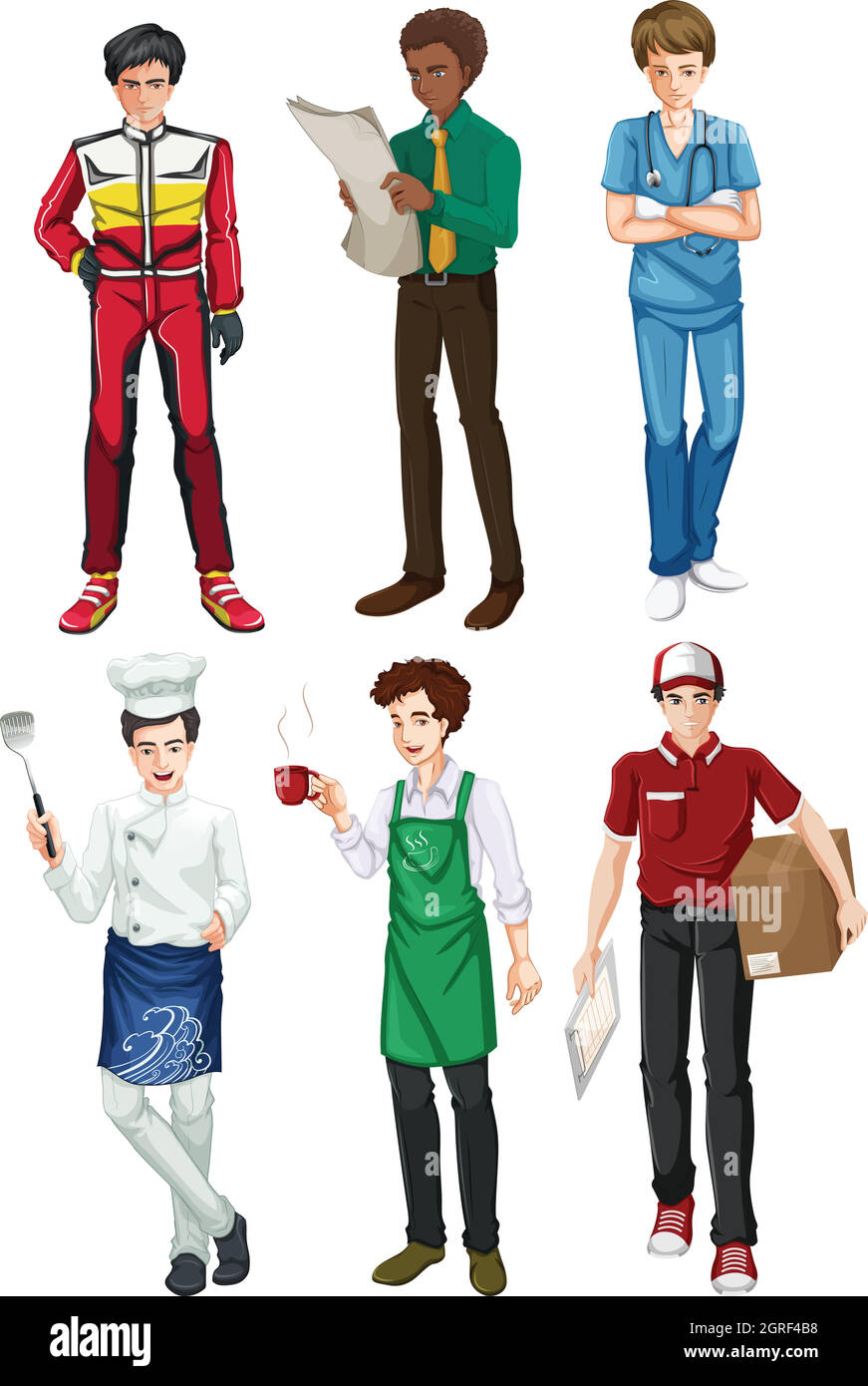 Employed businessman Stock Vector Images - Alamy