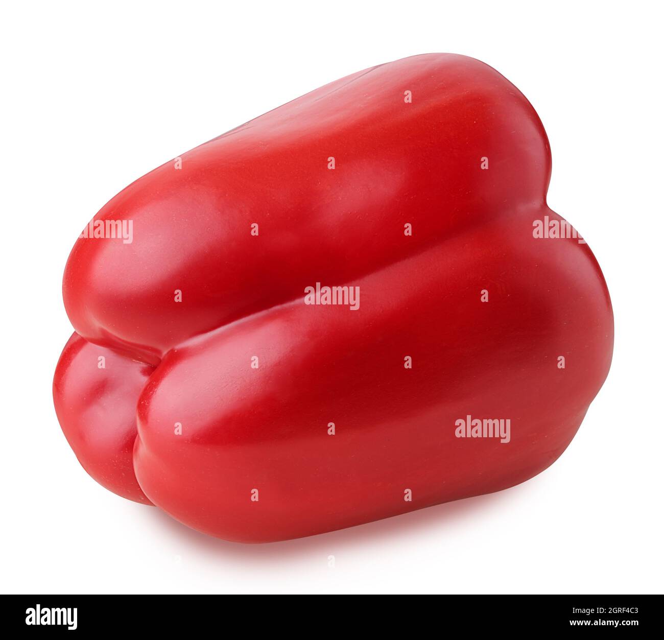 Red bell pepper isolated on white background Clipping Path. Full depth ...