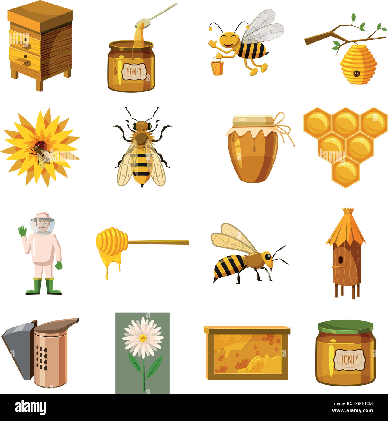 Beekeeping apiculture farm apiary Stock Vector Images - Alamy