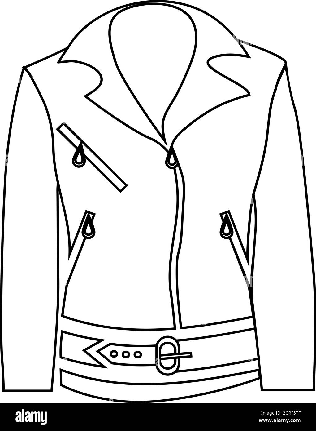 Quilted jacket back Stock Vector Images - Alamy