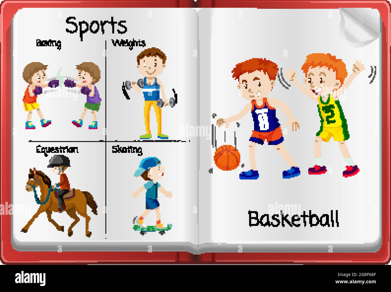 Open activity diary page Stock Vector Image & Art - Alamy