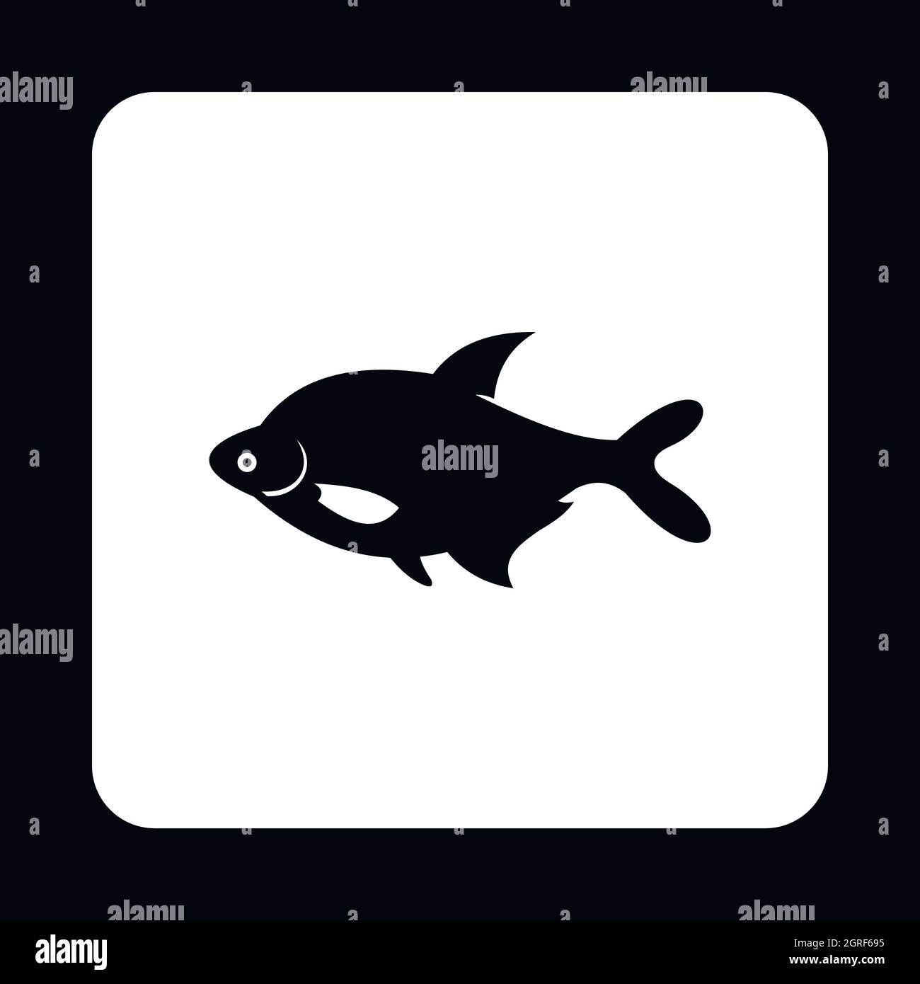 Fish icon simple element Stock Vector Images - Alamy