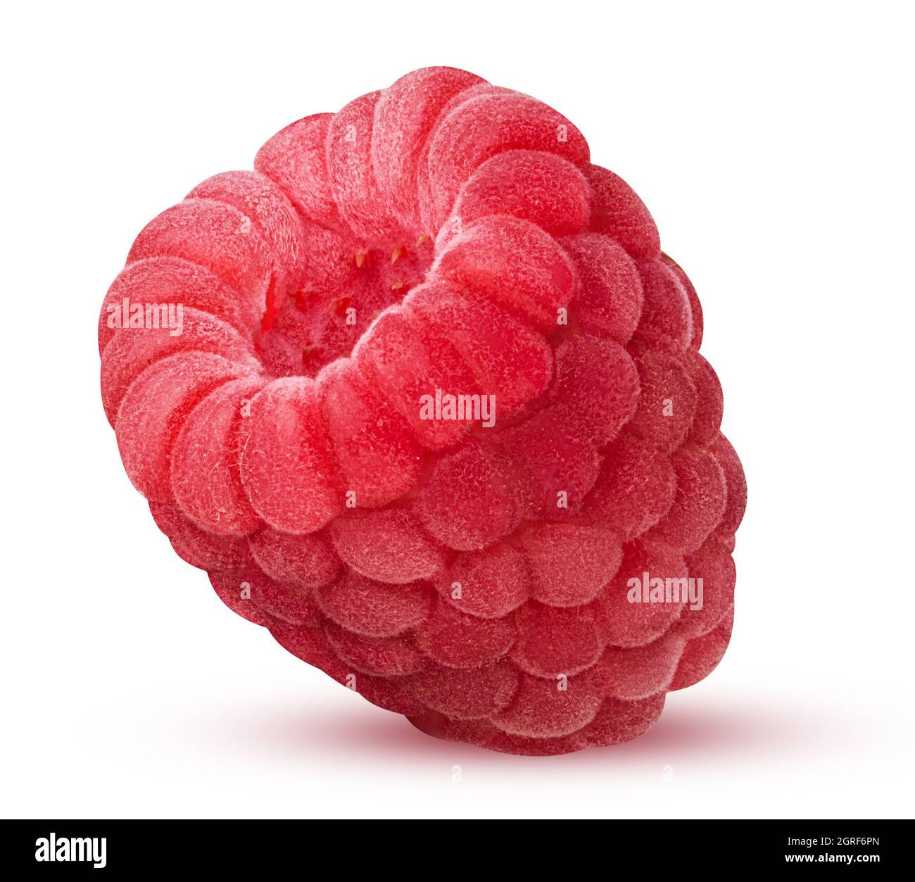 Ripe raspberries isolated on white background. Clipping Path. Full ...
